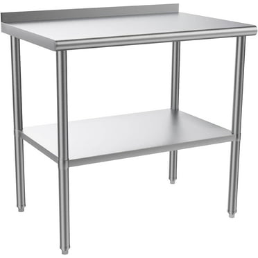 Ktaxon 48'' x 24" Stainless Steel Prep & Work Table, Kitchen Commercial ...