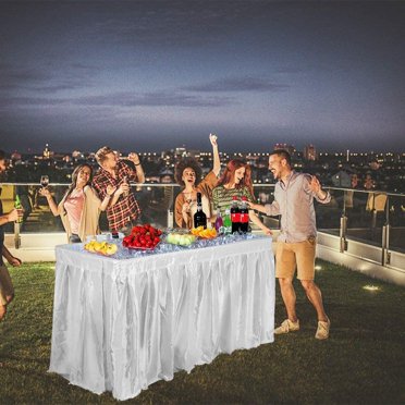 Costway Lightweight & Foldable 4ft Party Ice Table with Drain System ...