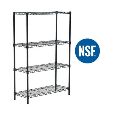 "Zimtown 4-Shelf Adjustable Storage Shelves, Steel Wire Unit, 20""L x ...