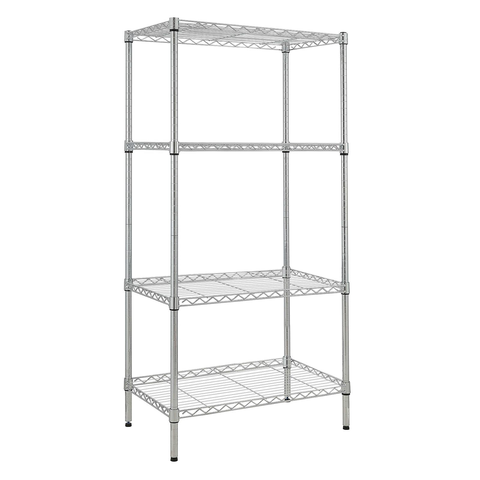 Ktaxon 4 Tier Heavy Duty Wire Shelving, 30''L x 18''W x 59''H ...