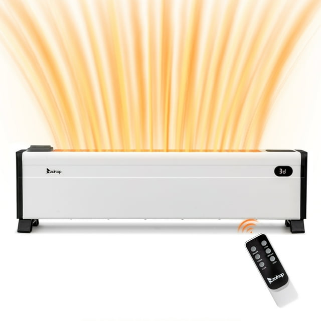 Ktaxon 40" Baseboard Heater, 1500W Electric Baseboard Space Heater with ...