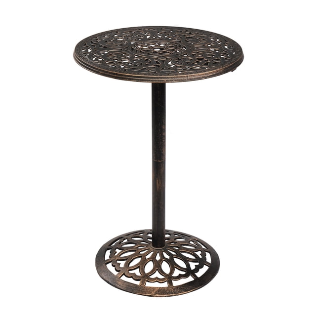 Free Shipping! Ktaxon 40 in Outdoor Bistro Pub Table, Round Patio Bar ...