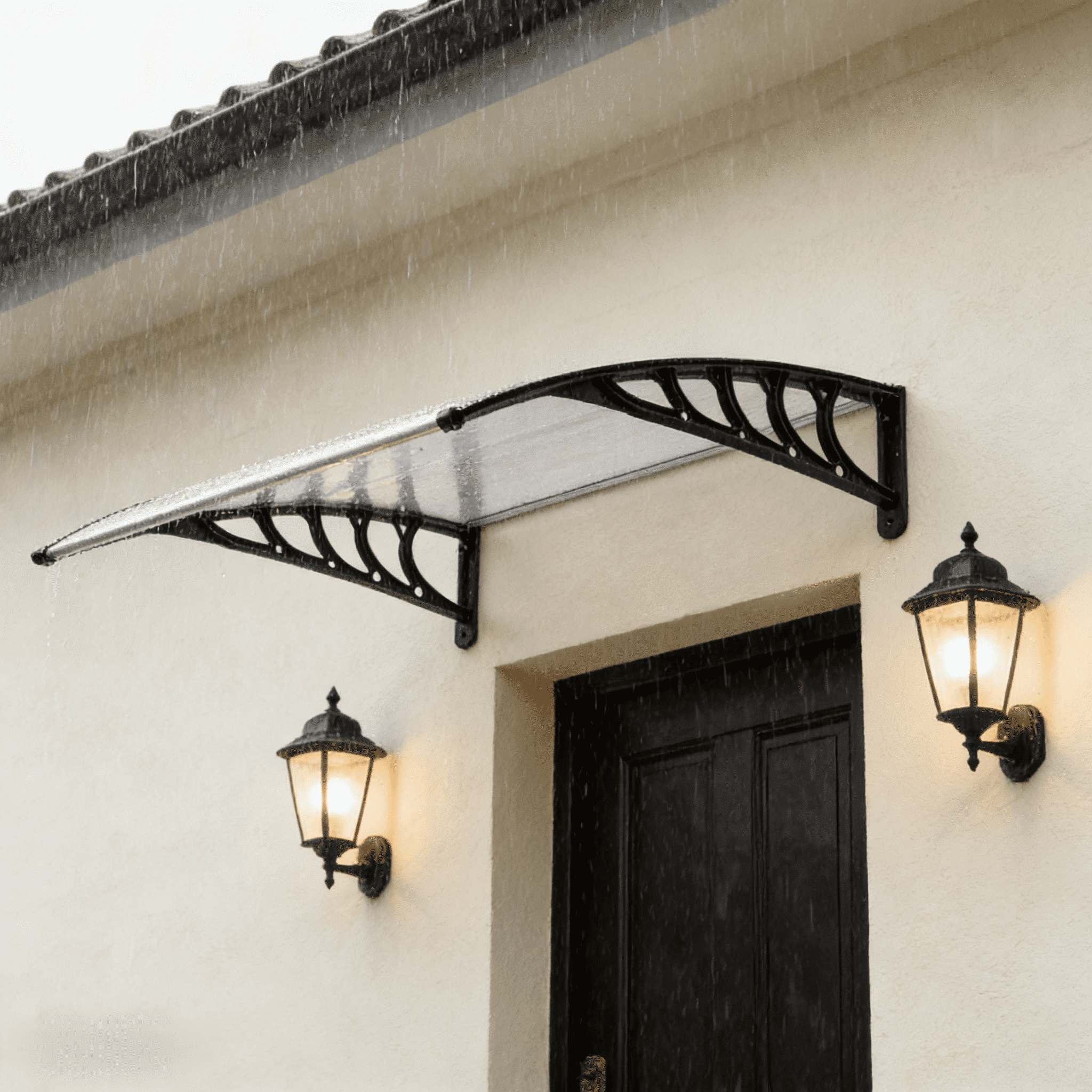 Ktaxon 40"x38" Patio Window ABS Awning Front Door Canopy Patio Cover ...