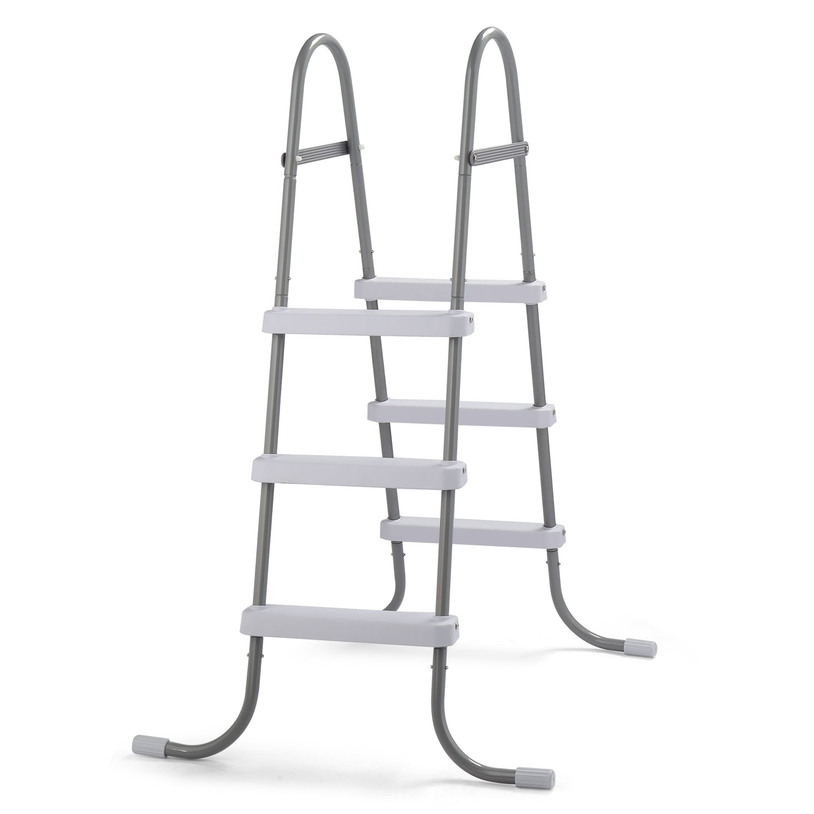 Ktaxon 42" 3-Step Steel Frame Above Ground Swimming Pool Ladder,Heavy ...