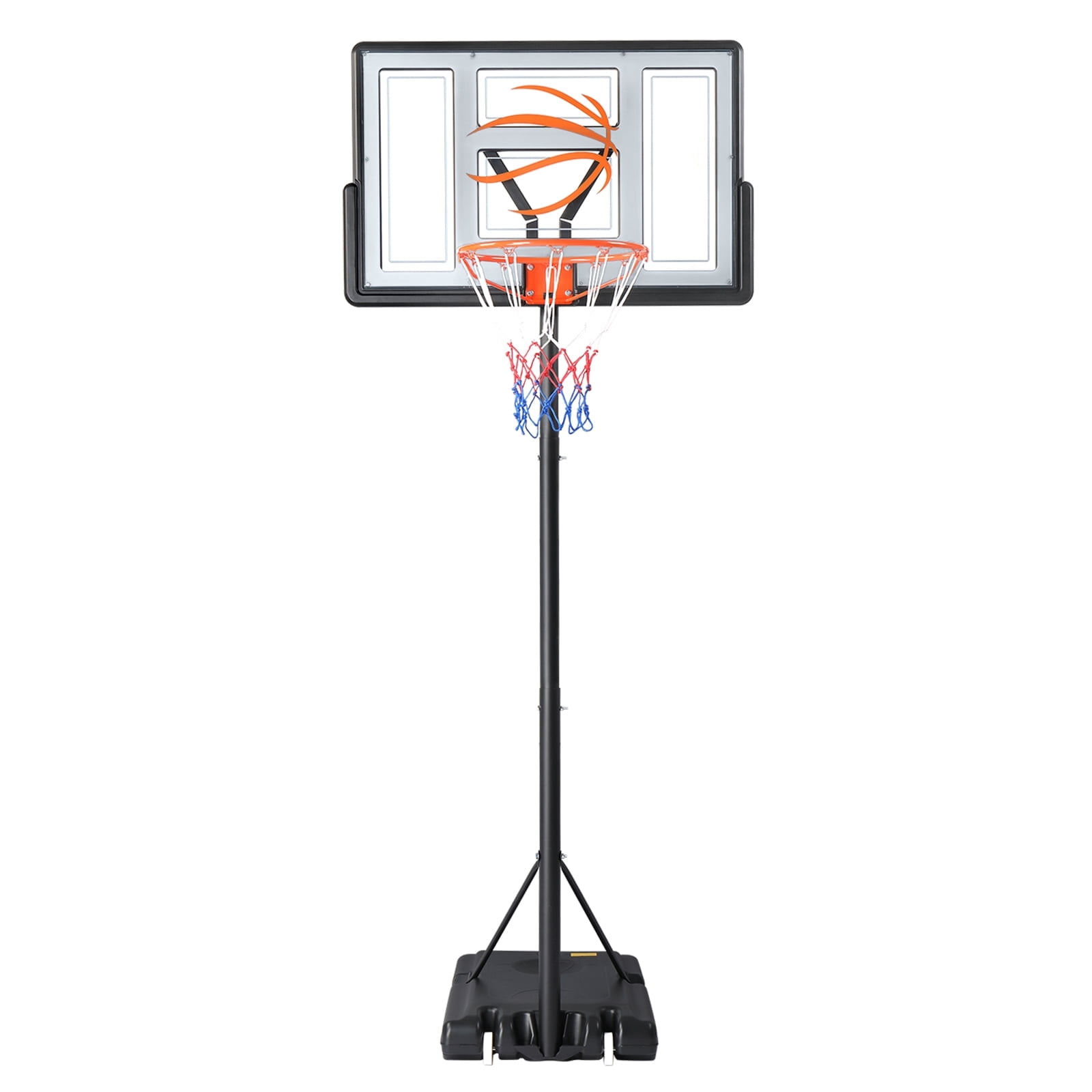 Ktaxon 44in Indoor/Outdoor Basketball Hoop, Adjustable 4.4-10FT, PC ...
