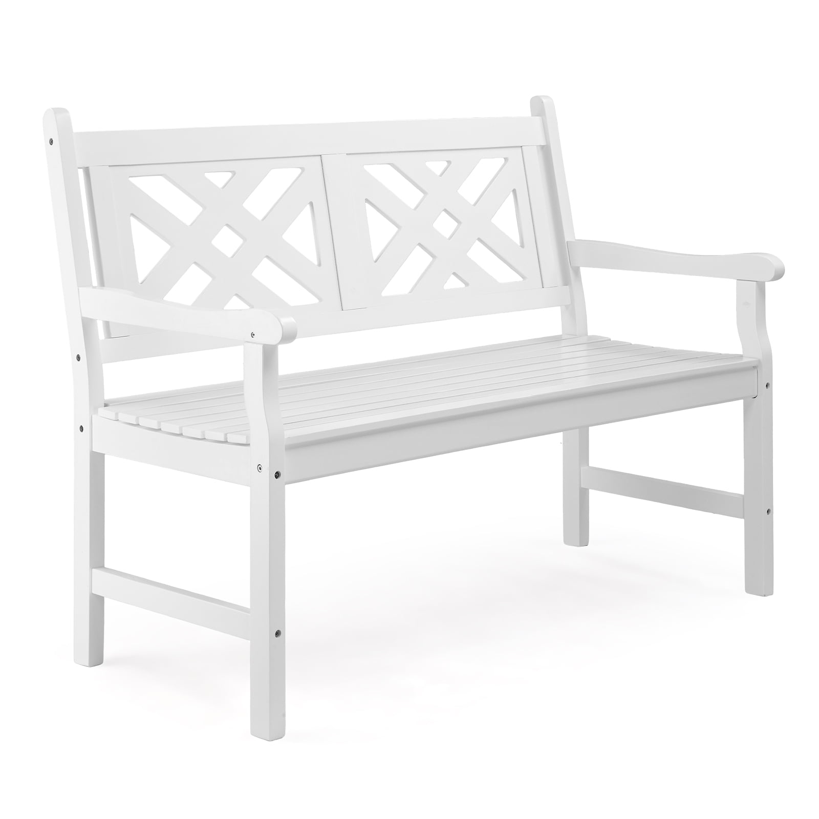 Ktaxon 47" Patio Wood Bench,Garden Entryway Bench,All Weather ...