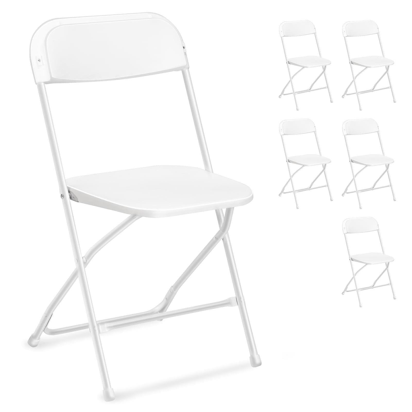 Ktaxon Set of 6 Foldable Plastic Dining Chairs for Party & Commercial ...