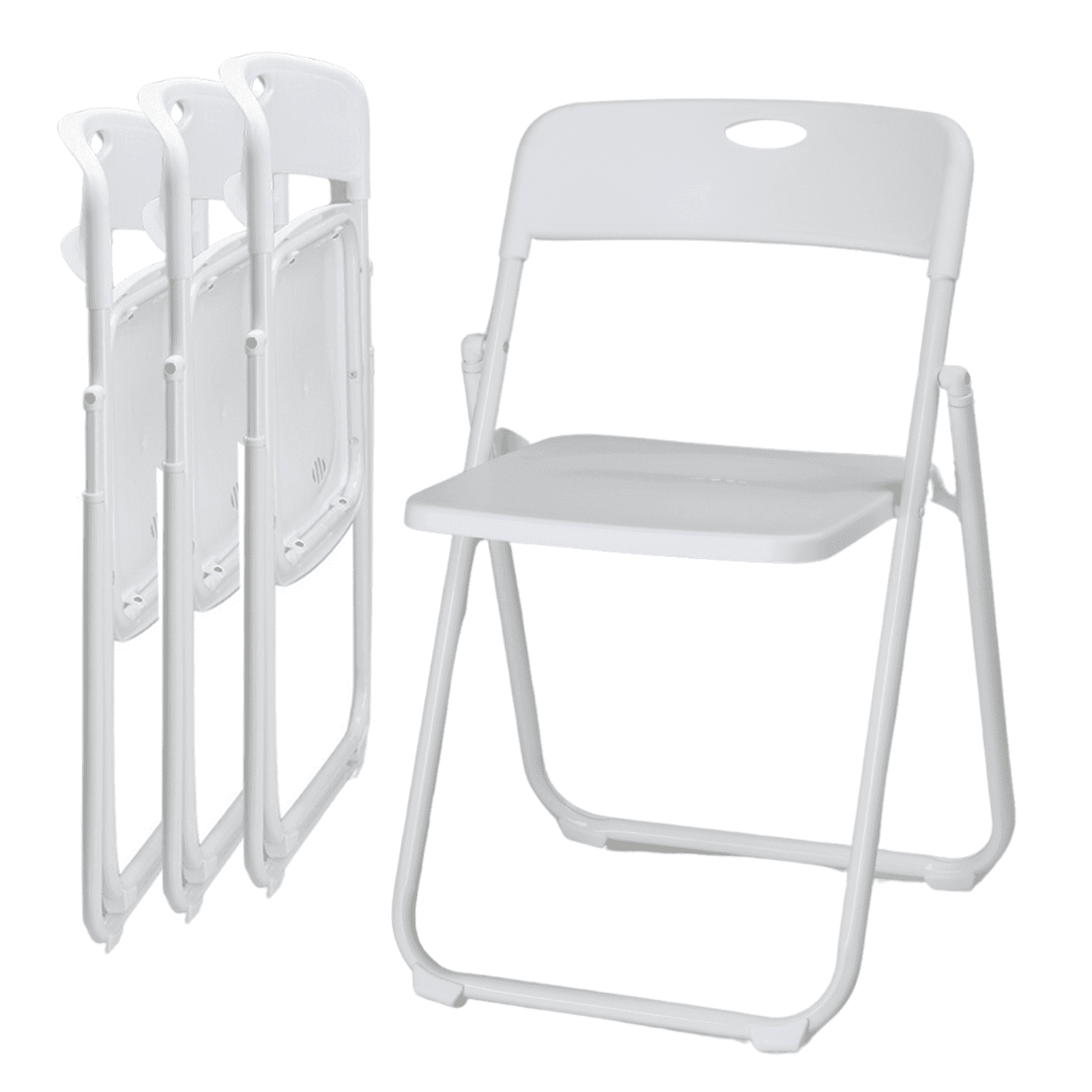 Ktaxon 6 Pack Plastic Folding Chairs, Indoor Outdoor Use, Lightweight ...