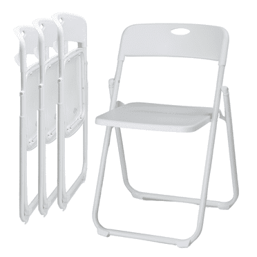 VINGLI Folding Chairs, Heavy Duty Foldable Chair Portable HDPE Plastic ...