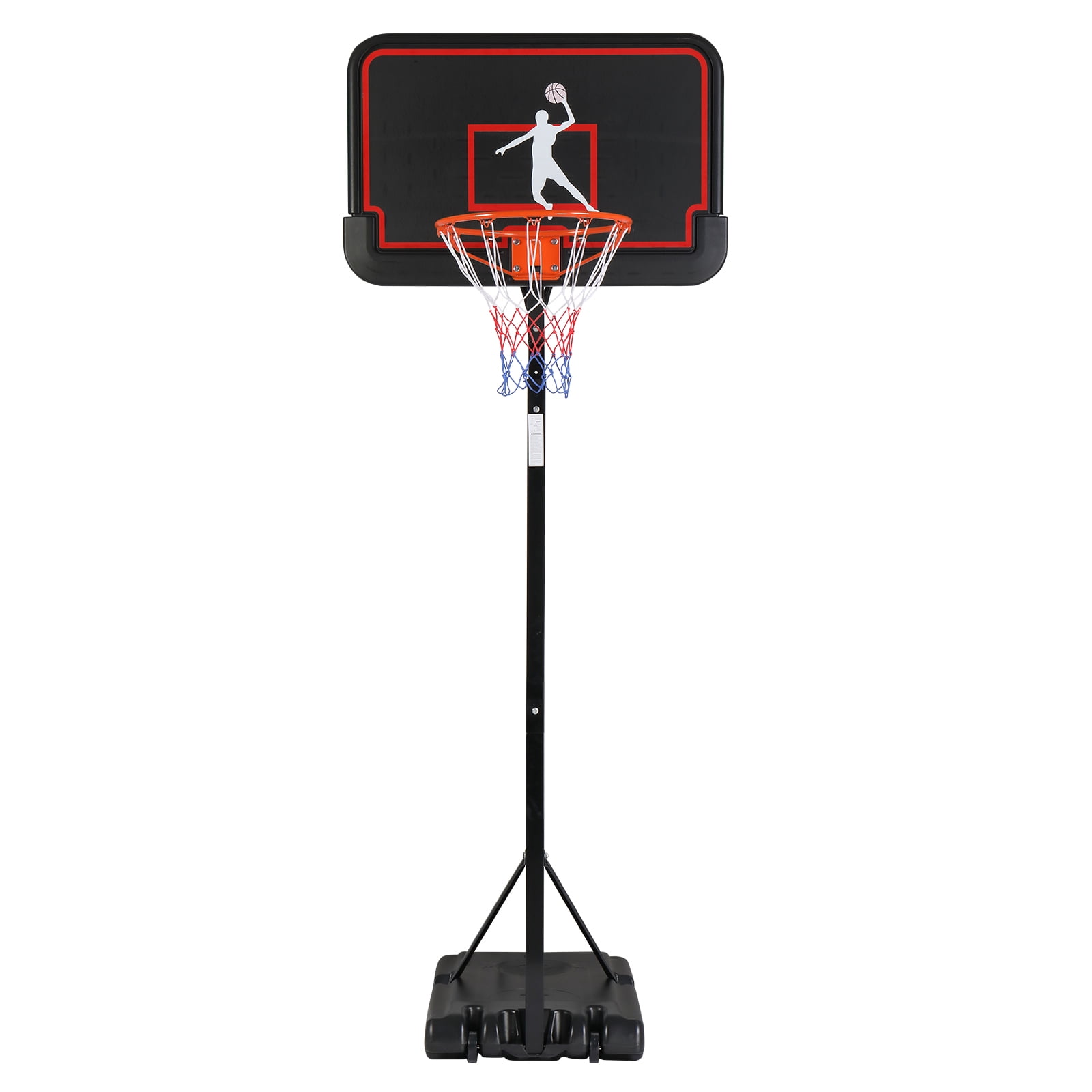 Ktaxon Adjustable Basketball Hoop & Goal with 35 Inch Backboard, Wheels ...