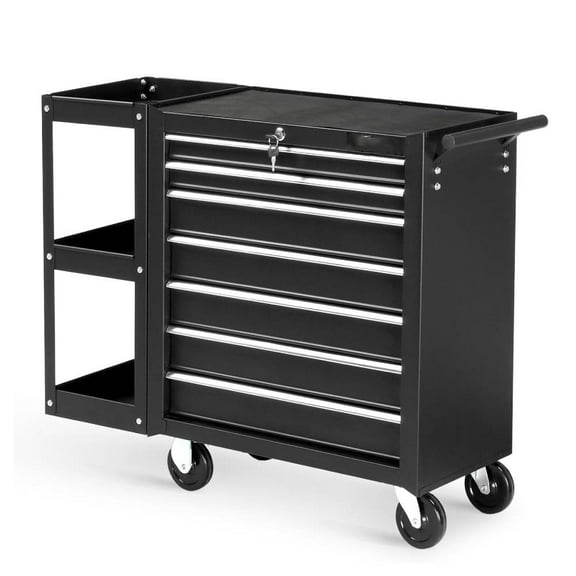 Campfun Tool Chest with Wheels 4 Drawers Rolling Tool Box, Metal Tool ...