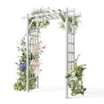 Free Shipping! Ktaxon 7FT Vinyl Garden Arbor Arch PVC Wedding Arch for ...