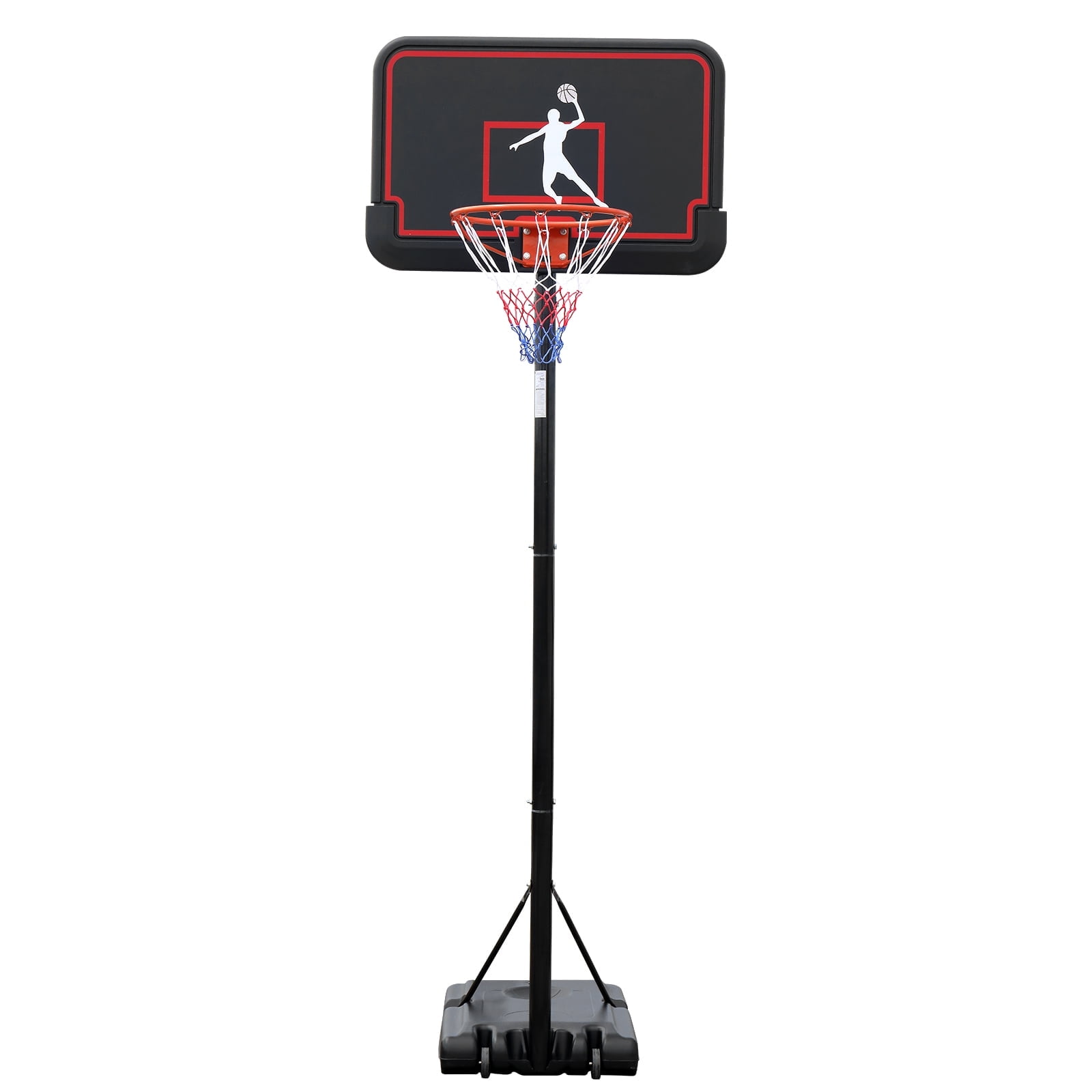 Ktaxon Adjustable Height 8-10ft Basketball Hoop & Goal with 35 Inch PE ...
