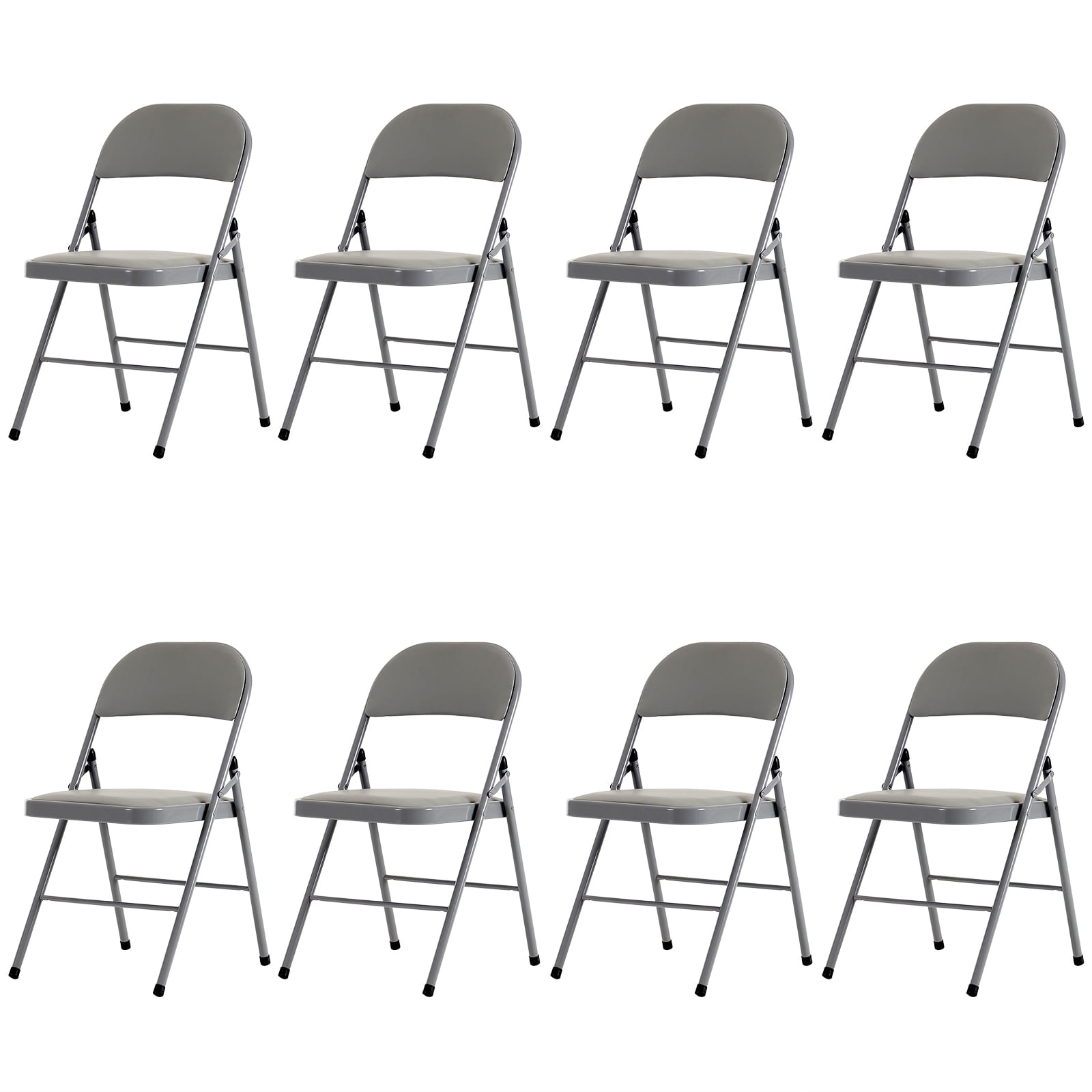 Ktaxon 8 Pack Folding Chairs, Wedding Party Chair Foldable Dining Chair ...
