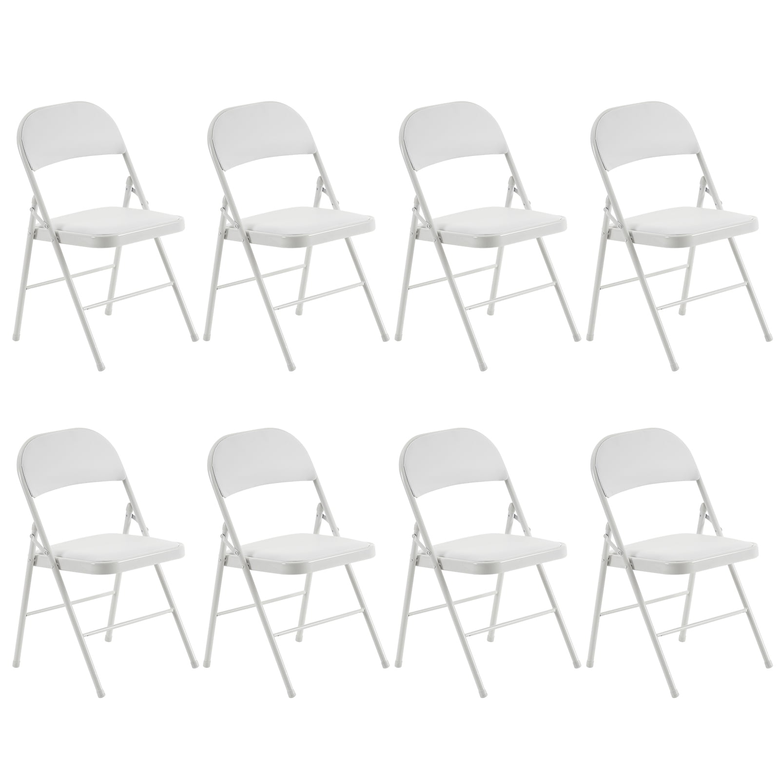 Ktaxon 8 Pack Padded Folding Event Chairs, Metal Frame, Soft Cushion ...