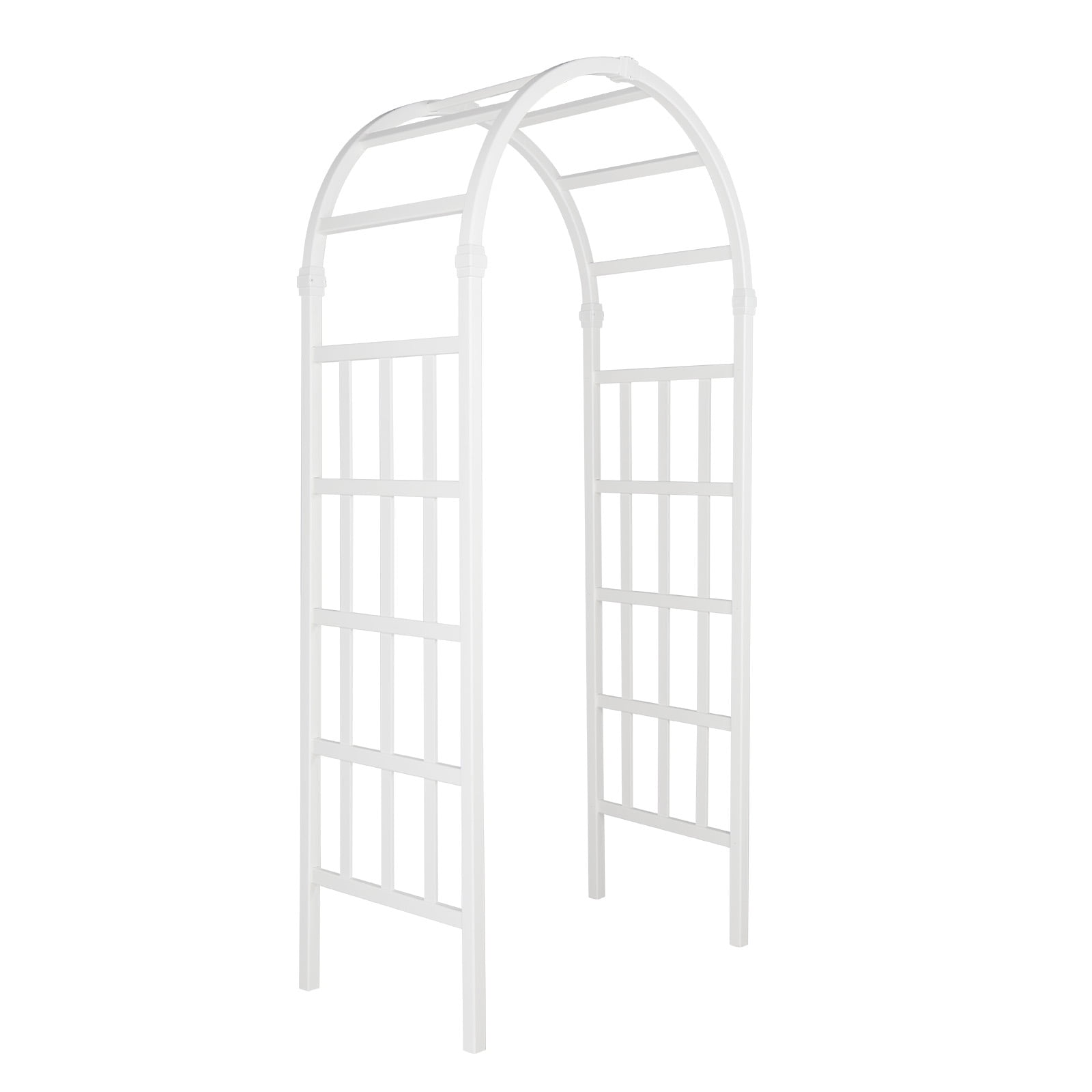 Ktaxon 86'' Backyard Outdoor Vinyl Garden Arbor Arch, Rose Trellis ...