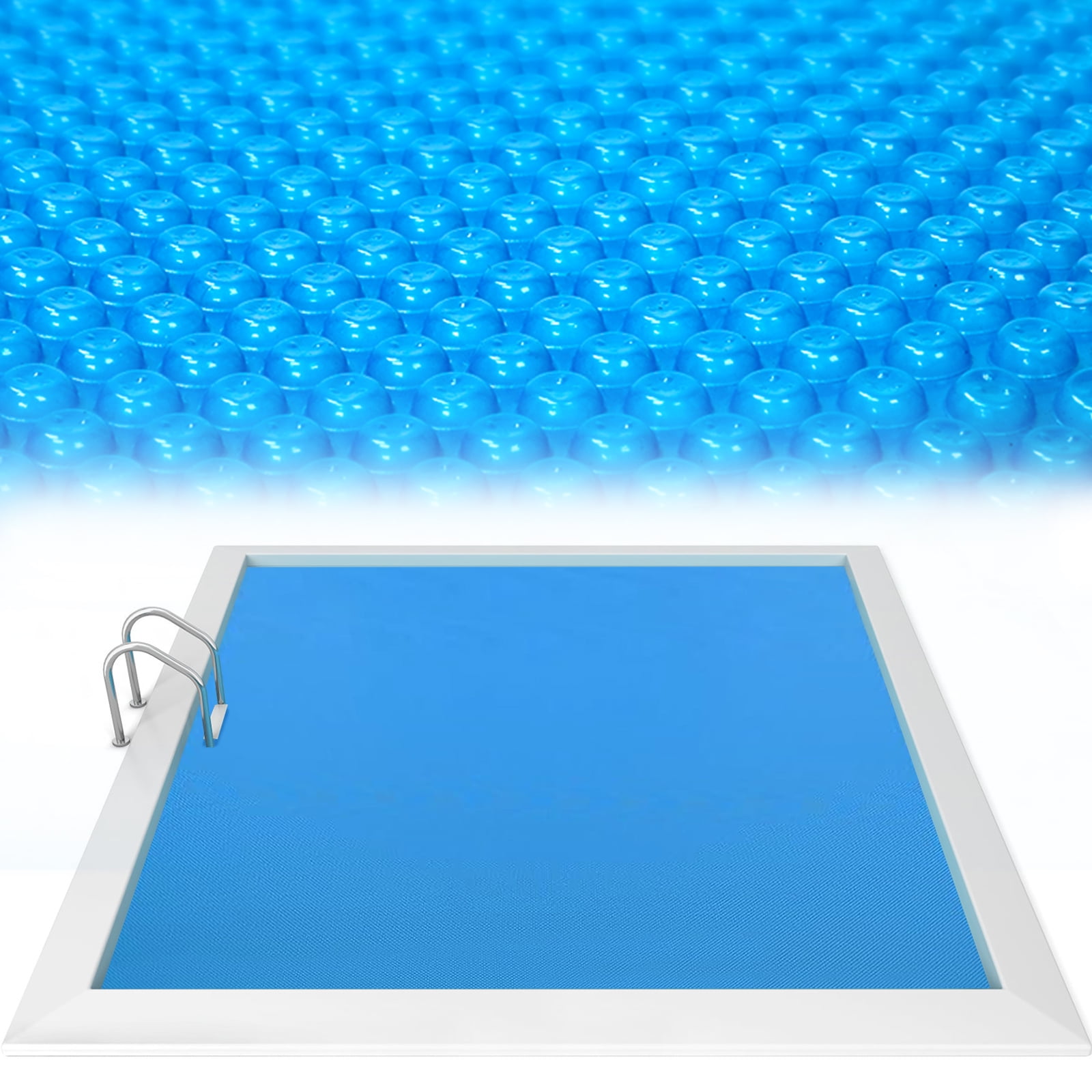 Ktaxon 8Mil Pool Cover, 8 x 18FT Rectangle Solar Pool Blanket for ...