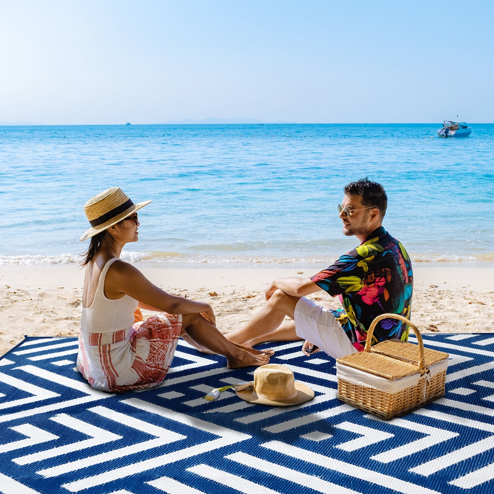 Ktaxon 9'x12' Outdoor Rug Plastics Straw Rug Camping Mat Decoration ...