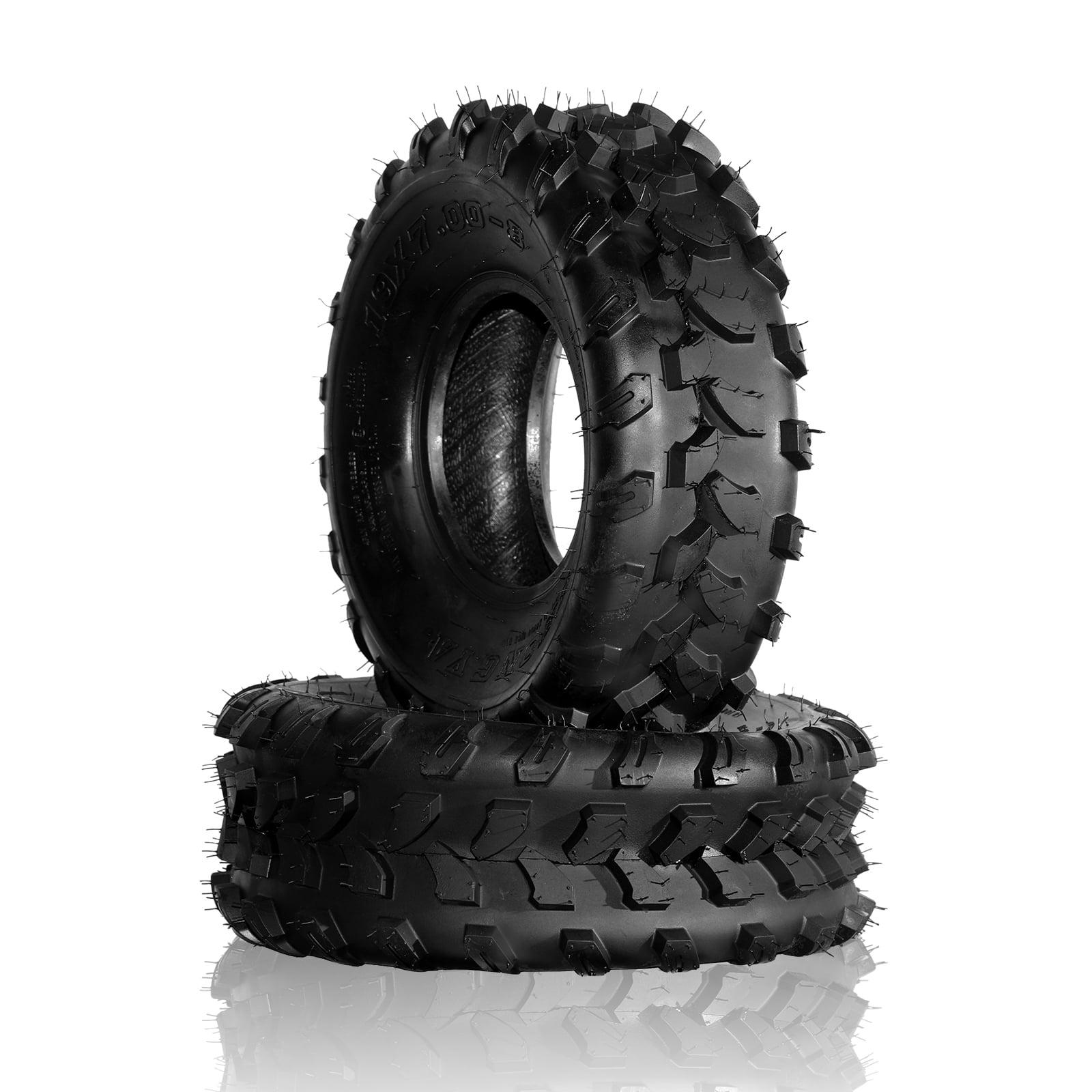 Ktaxon ATV/UTV/Lawn-Mowers Off-Road Tire 19x7-8, 6 PR, Directional ...
