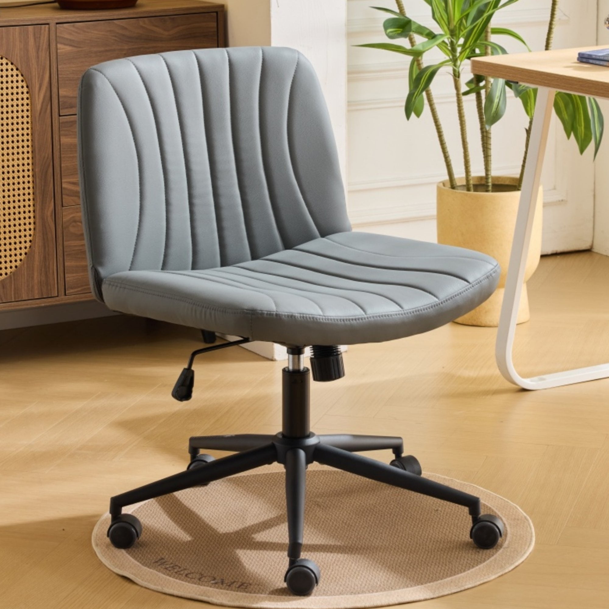 Ktaxon Adjustable Desk Chair, Swivel Office Chair, Armless Design ...