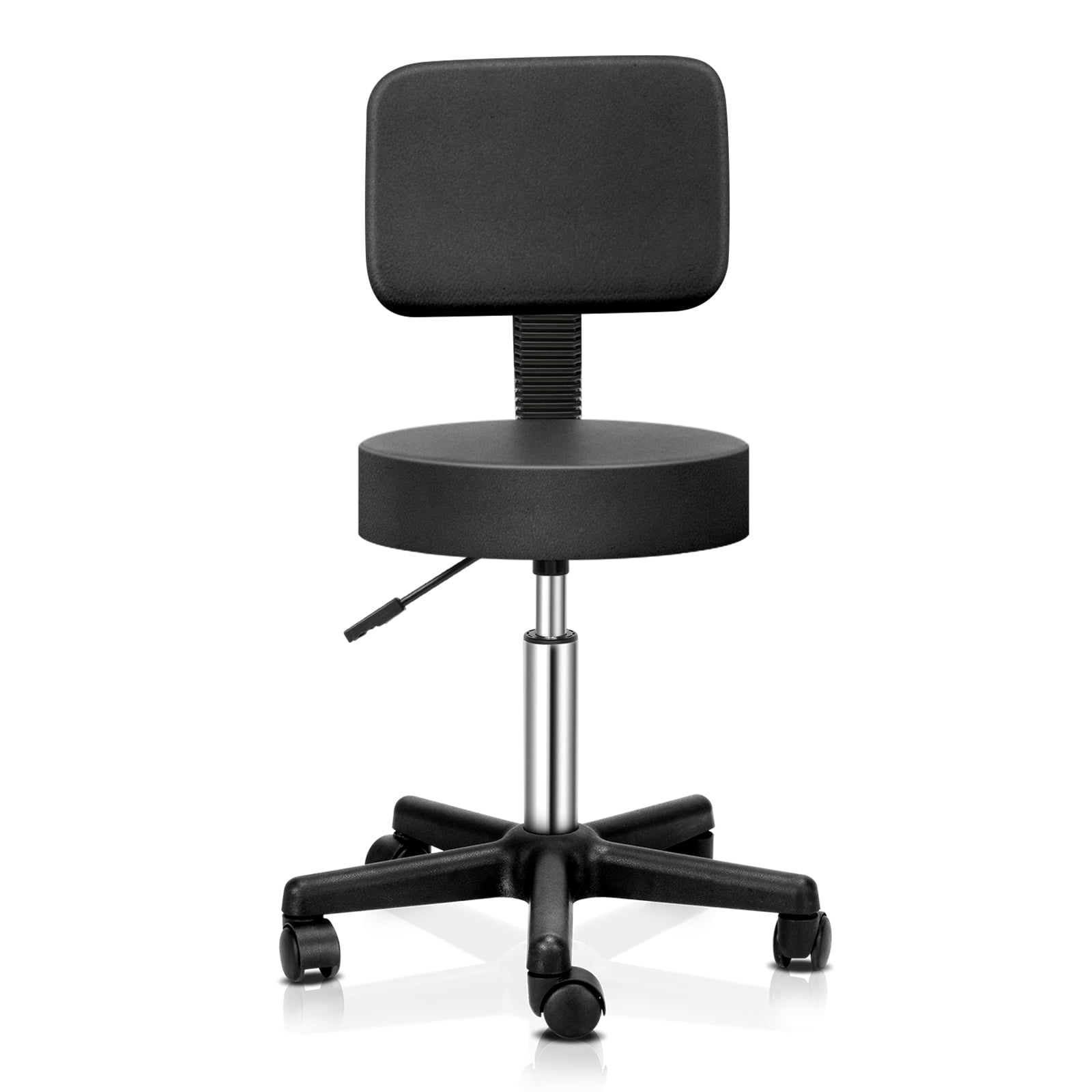 Ktaxon Adjustable Rolling Stool with Backrest, for Home, Spa, Office ...