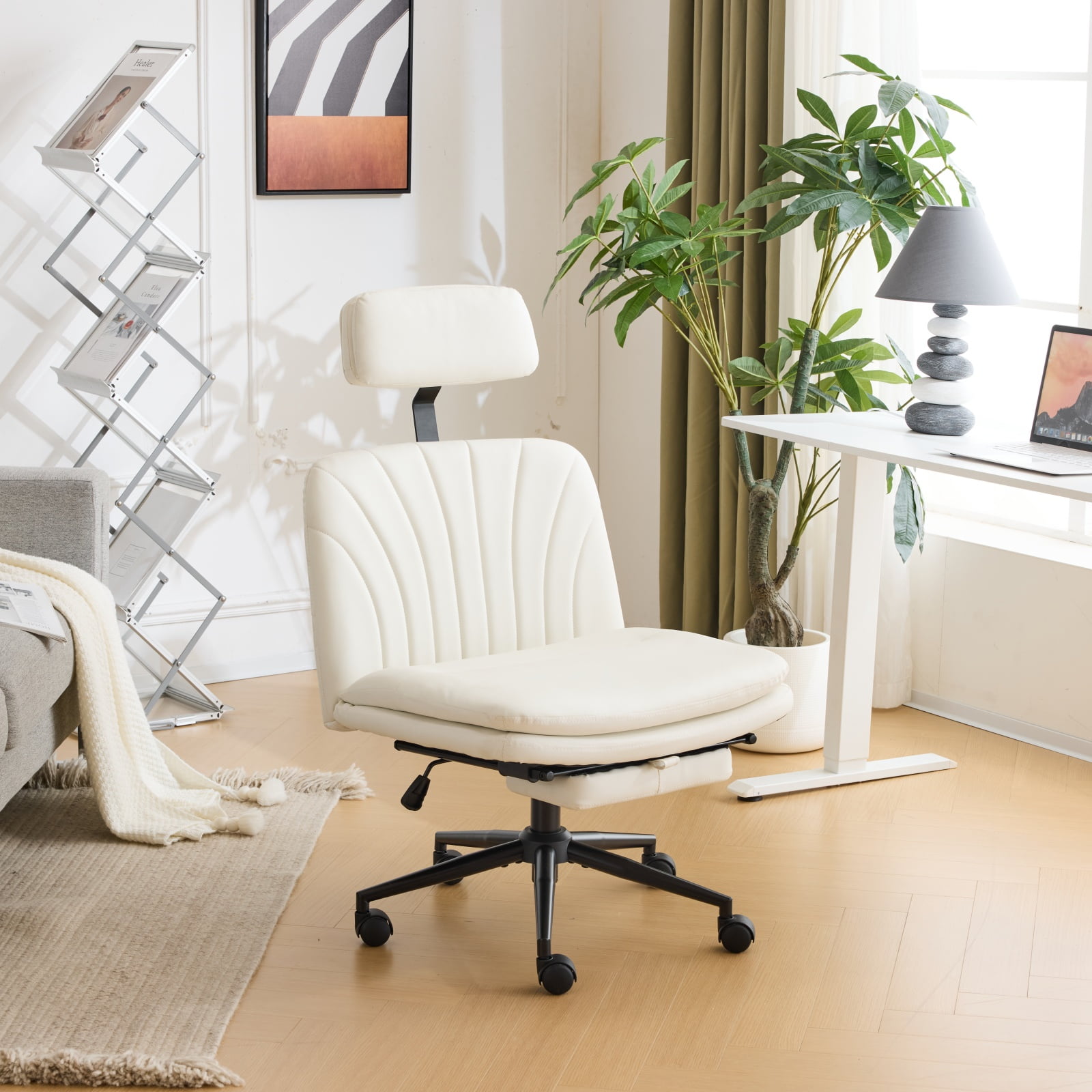 Ktaxon Armless Desk Chair, Ergonomic Adjustable Swivel Office and Study ...