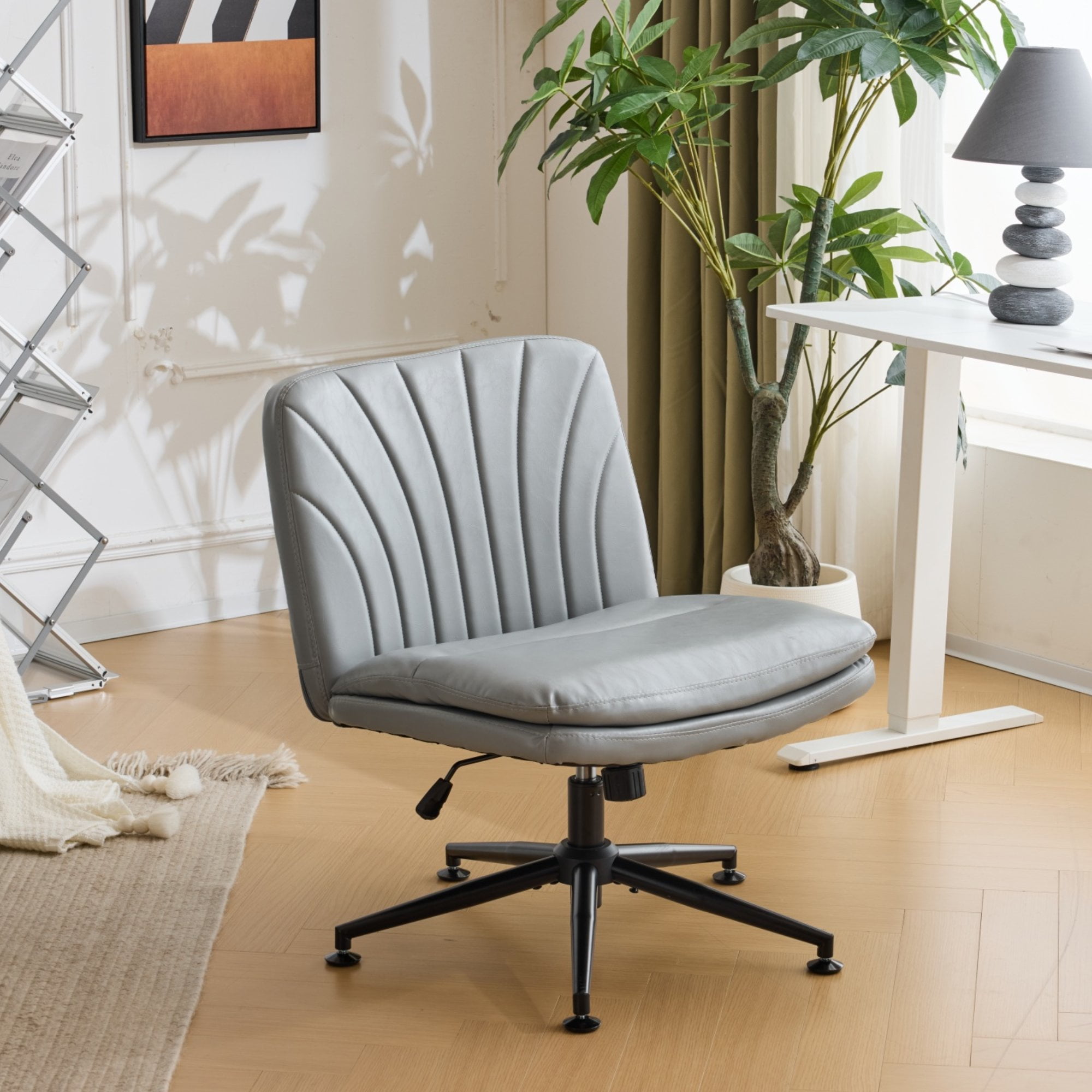 Ktaxon Armless Office Chair Swivel Study Chair Adjustable Desk Chair ...