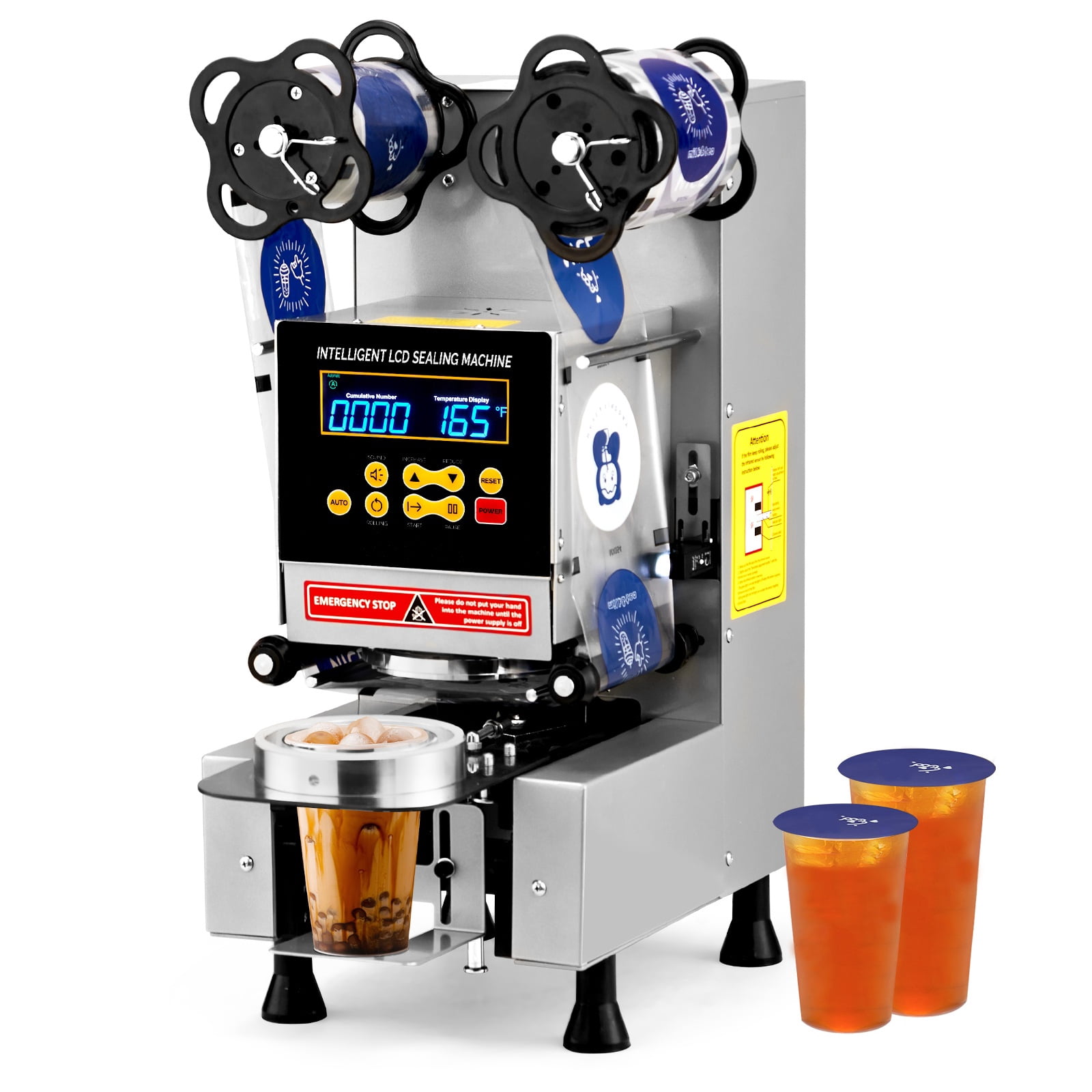 Ktaxon Automatic Cup Sealer Machine, 500-650 Cups/H, LCD Display, for ...