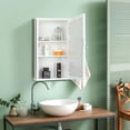 Ktaxon Bathroom Cabinet Wall Mount Mirrored Medicine Cabinet Storage ...