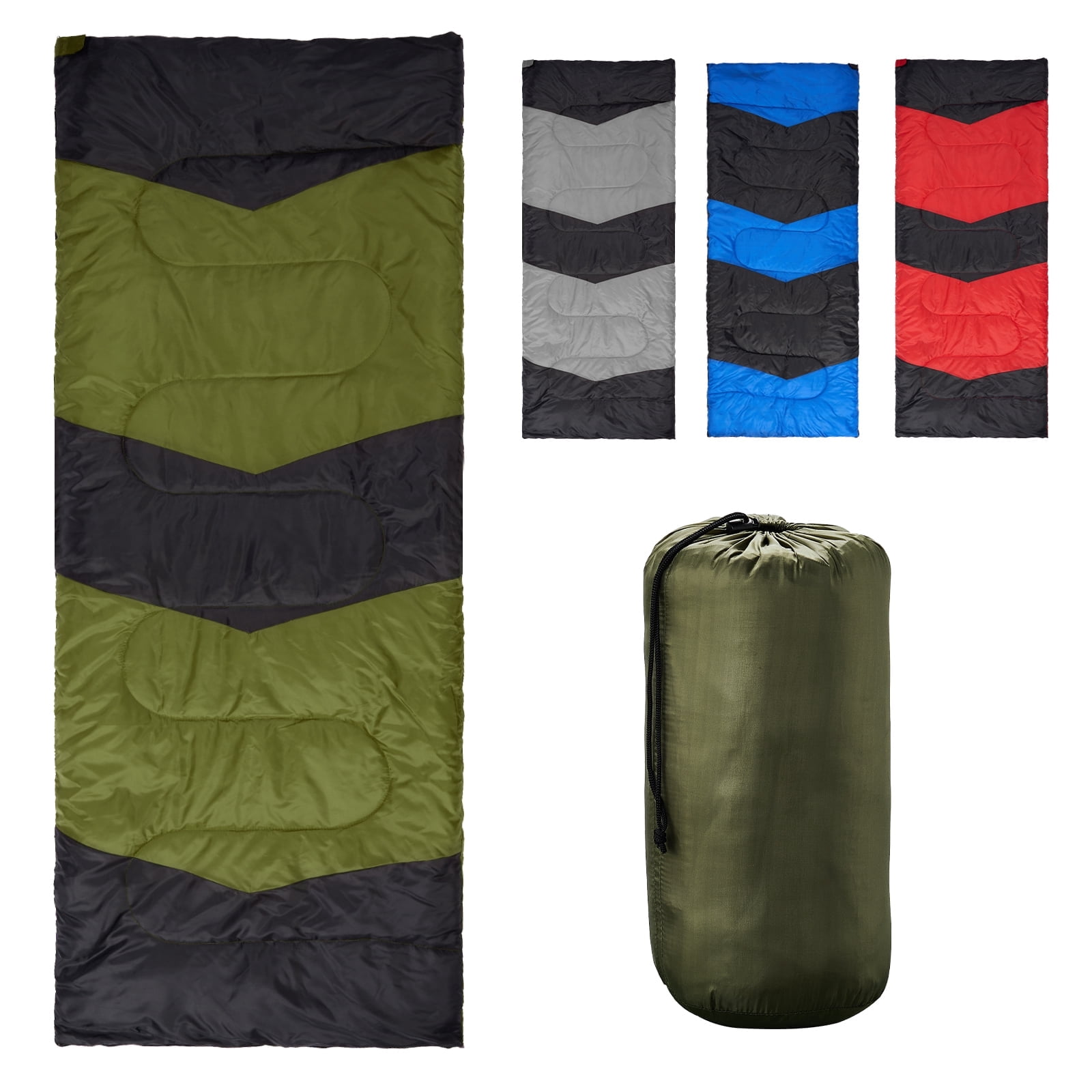 Ktaxon Camping Sleeping Bag, Rectangular Sleeping Bag with Storage Bag ...