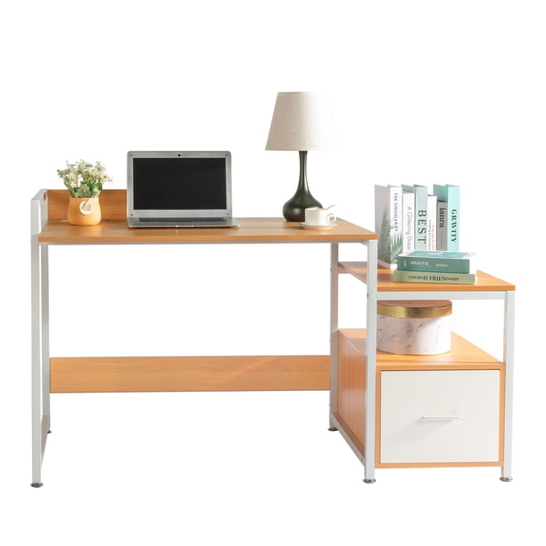 Ktaxon Computer Desk with Wireless Charging Station,Home Office ...