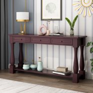 Weston Home Cabana Wood and Metal Console Table, White - Walmart.com