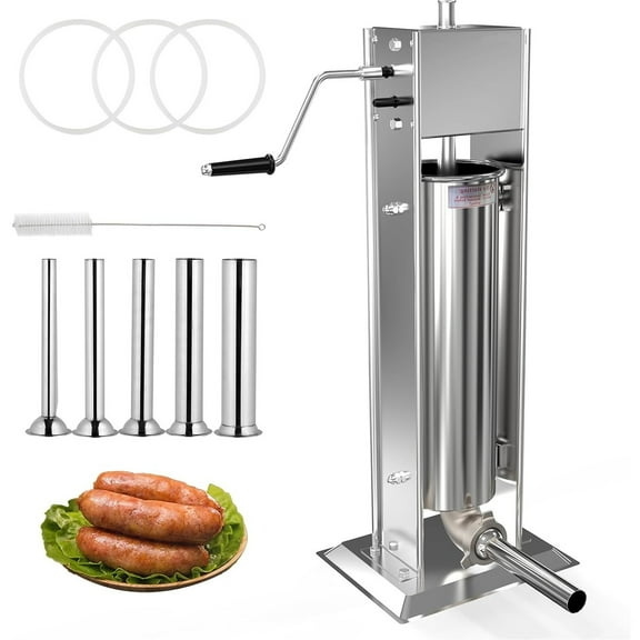 The Sausage Maker - 5 lb. Vertical Sausage Stuffer, Stainless Steel ...