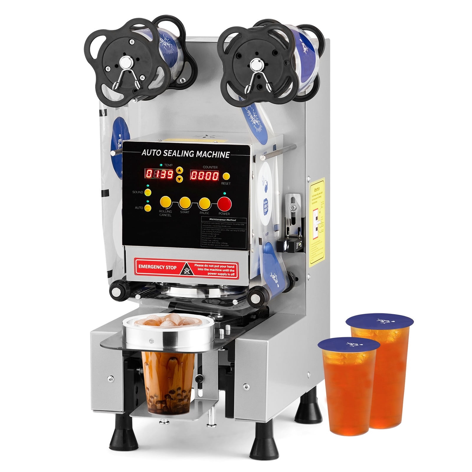 Ktaxon Cup Sealer Machine, 500-650 Cups/H, LCD Digital Control, 88-95mm ...
