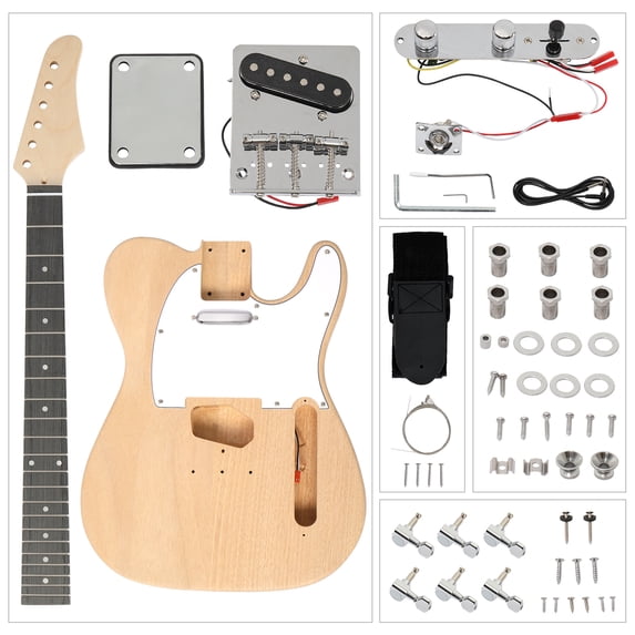 Ktaxon DIY 6 String TL Style Electric Guitar Kits with Mahogany Body ...