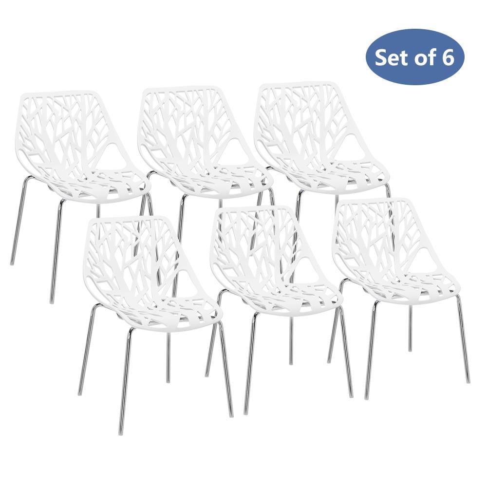 Ktaxon Dining Chairs (Set of 6) Modern Nest Style Lounge Chairs Kid ...