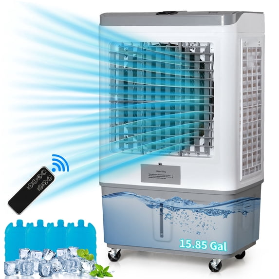 Ktaxon 60L Portable Evaporative Air Cooler, 2940CFM, Suitable for ...