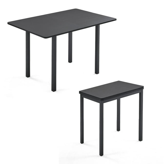 Ktaxon Extendable Dining Table Retangle Diner table for 4 Square Desk ...