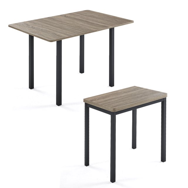 Ktaxon Extendable Dining Table Retangle Diner table for 4 Square Desk ...