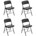 Ktaxon Heavy Duty Metal Folding Chairs, Ultra Thick Padded Cushion, Set ...