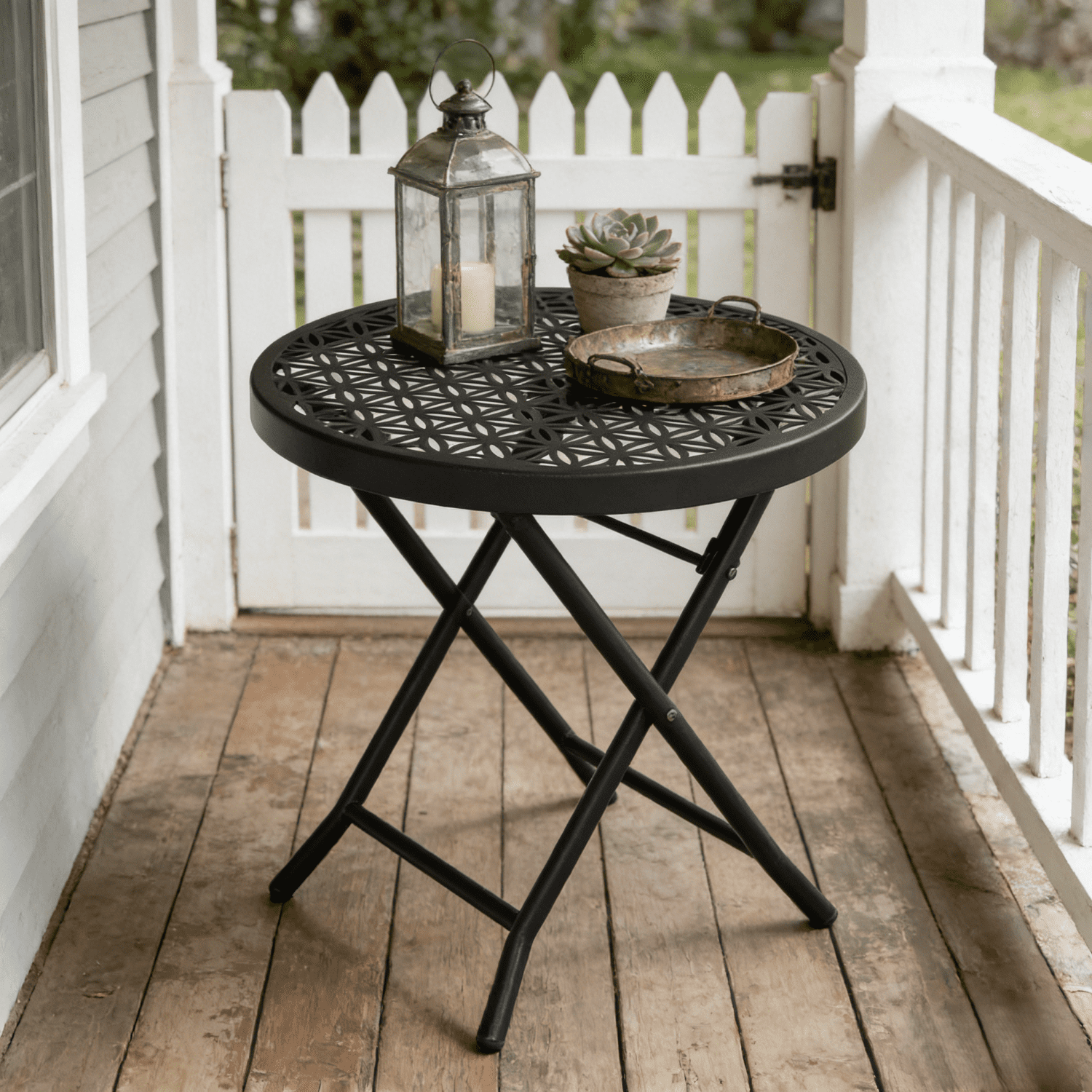 Ktaxon Folding Side Table, Patio Small End Table with X-Shaped, Outdoor ...