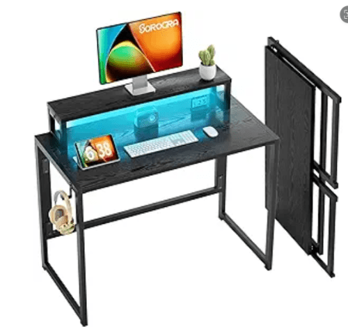 Ktaxon Folding Writing Computer Desk Home Office Study PC Writing Table ...