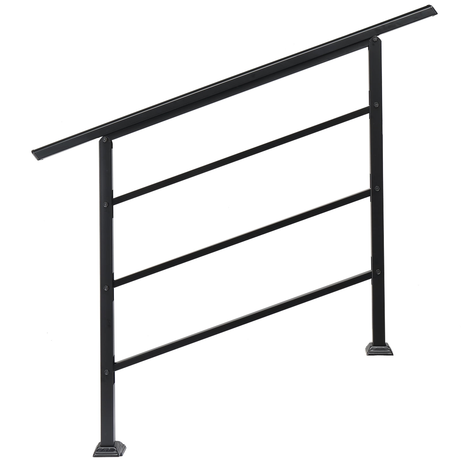 Ktaxon Handrail for Stairs Fits 1-4 Step Stair Railing Handrail for ...