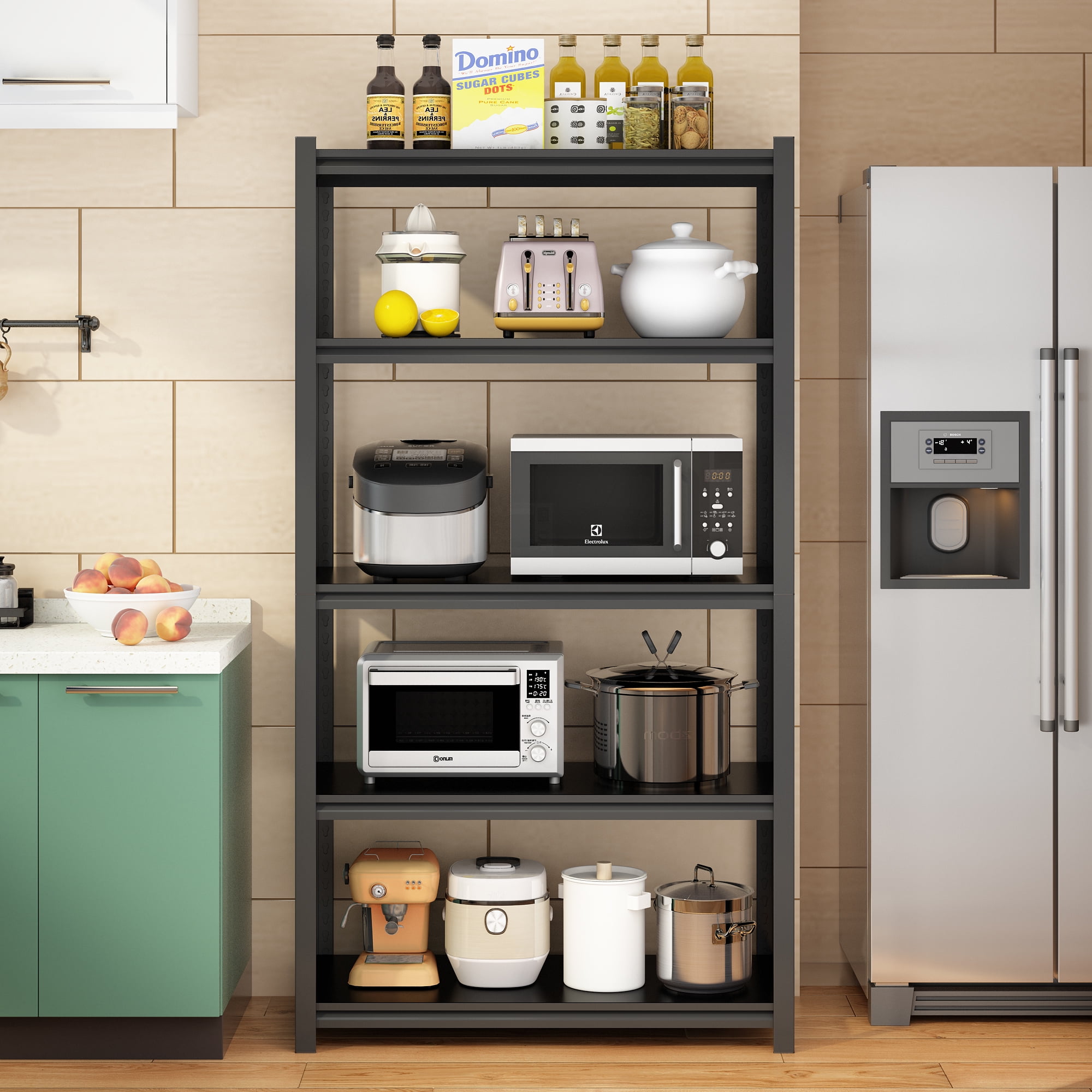 Ktaxon Heavy Duty Wire Shelving, 5-Shelf Adjustable Kitchen Garage ...