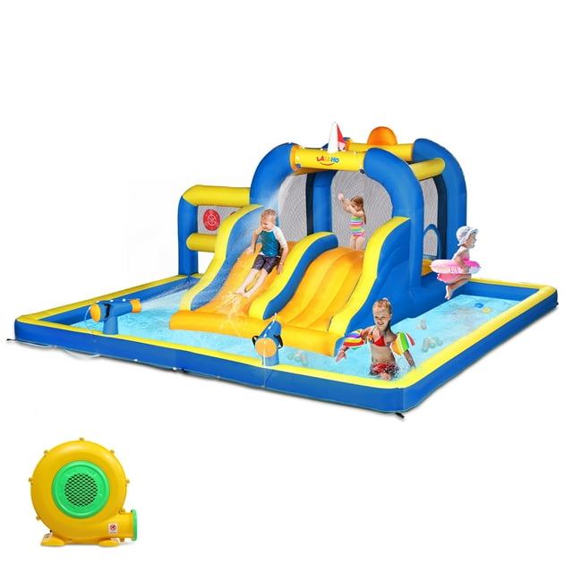 Ktaxon Large Jump Bouncy Castle, Inflatable Water Slide Bouncer House ...