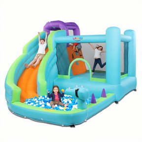 Costway Children's Backyard Summer Water Slide, Indoor/Outdoor ...
