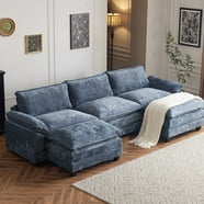 Homall Modern U-Shape Sectional Sofa, Chenille Fabric Modular Couch, 4 ...