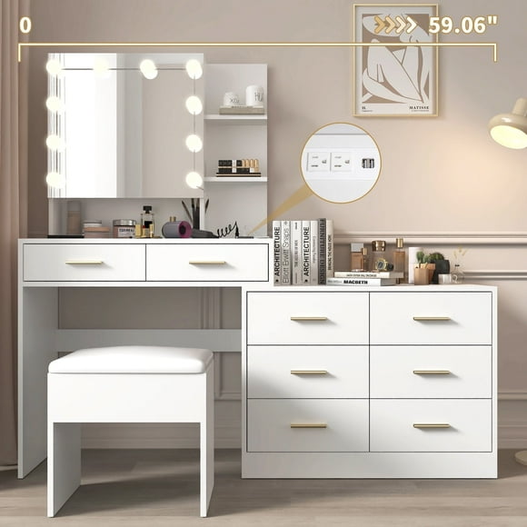 Vanity Table Without Mirror
