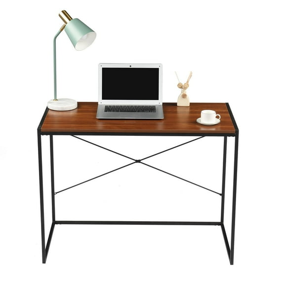 Ktaxon Modern Computer Desk PC Workstation with Metal Leg Writing Study ...
