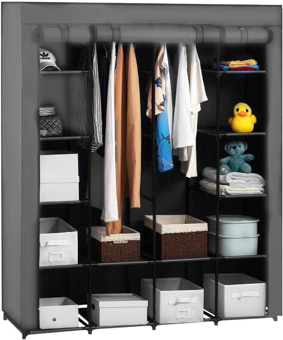 Ktaxon Portable Closet Organizer, Non-Woven Fabric, 14 Shelves, Clothes ...
